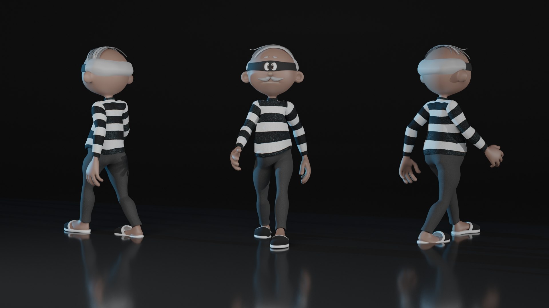 3D Old Thief - TurboSquid 1734302