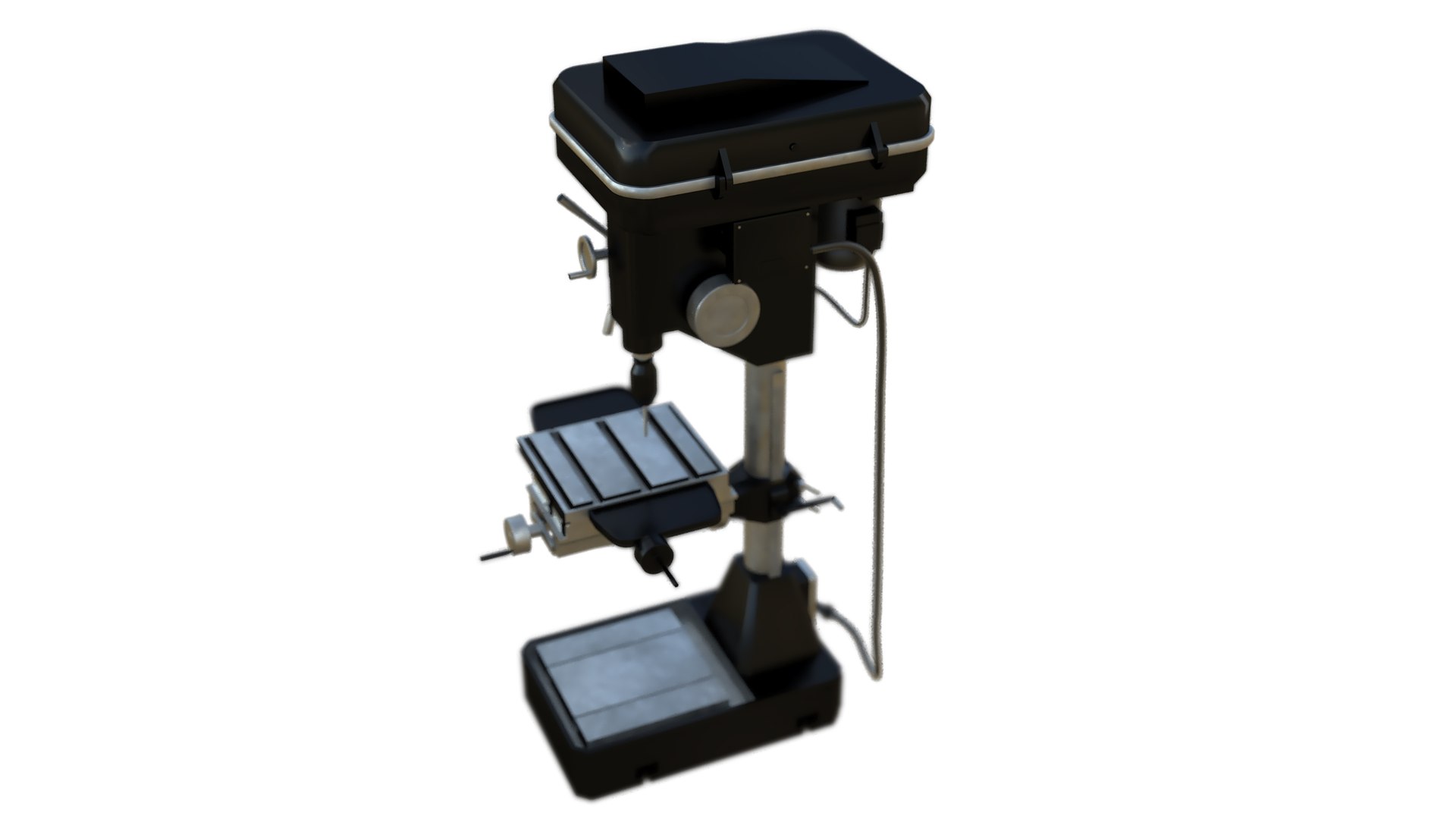 3D Drilling Machine Vertical Model - TurboSquid 2269439