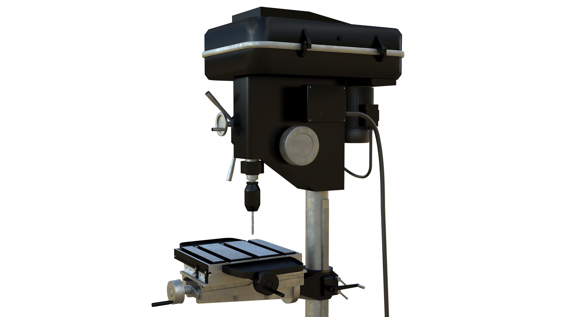 3D Drilling Machine Vertical Model - TurboSquid 2269439