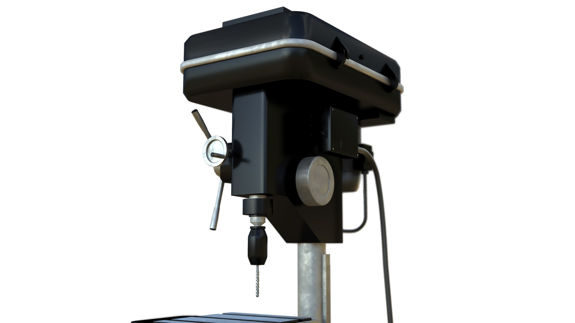 3D Drilling Machine Vertical Model - TurboSquid 2269439