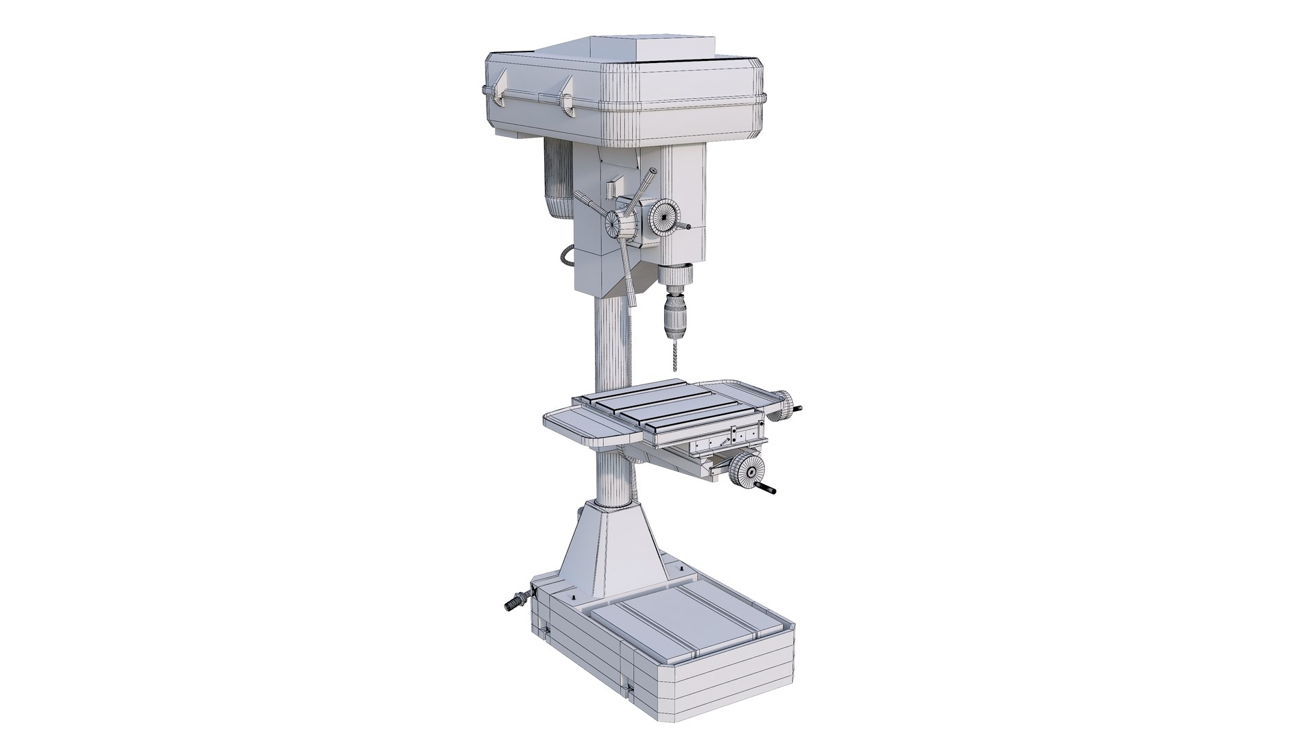 3D Drilling Machine Vertical Model - TurboSquid 2269439