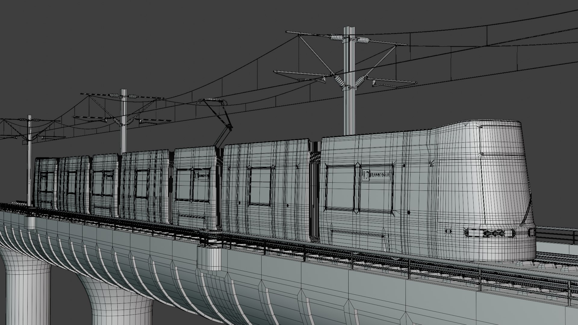 3D Zurich Tram Stop And Bridge - TurboSquid 2244275