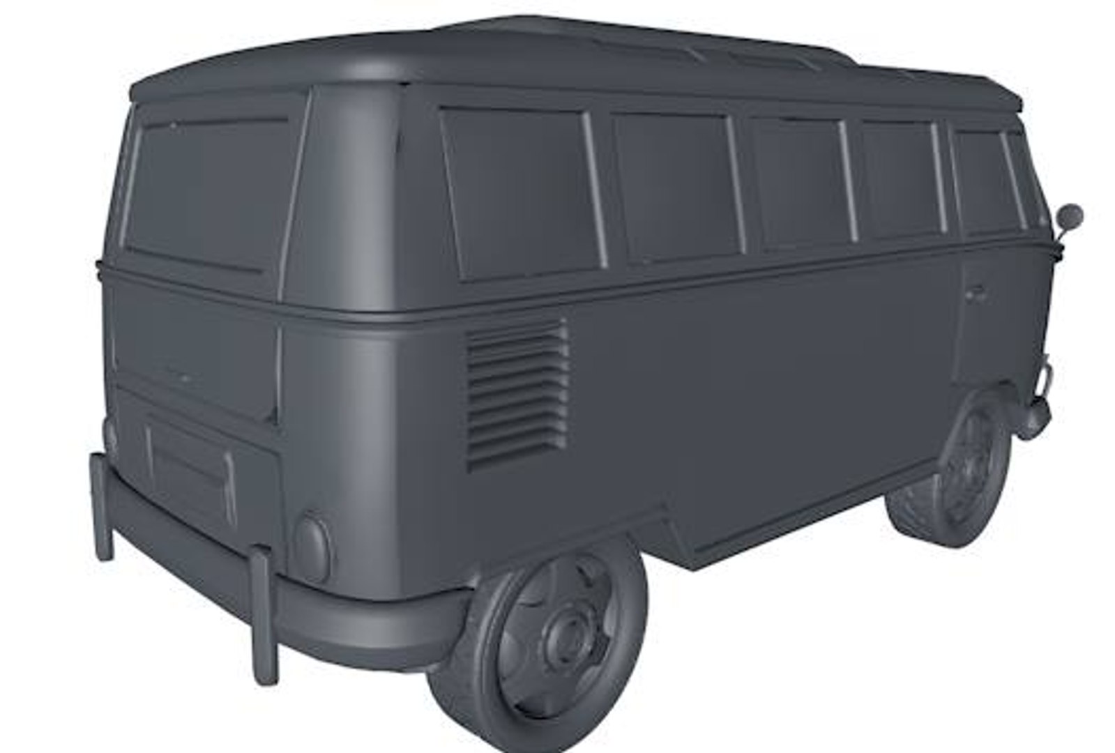 3d Model Van Camper Volkswagen