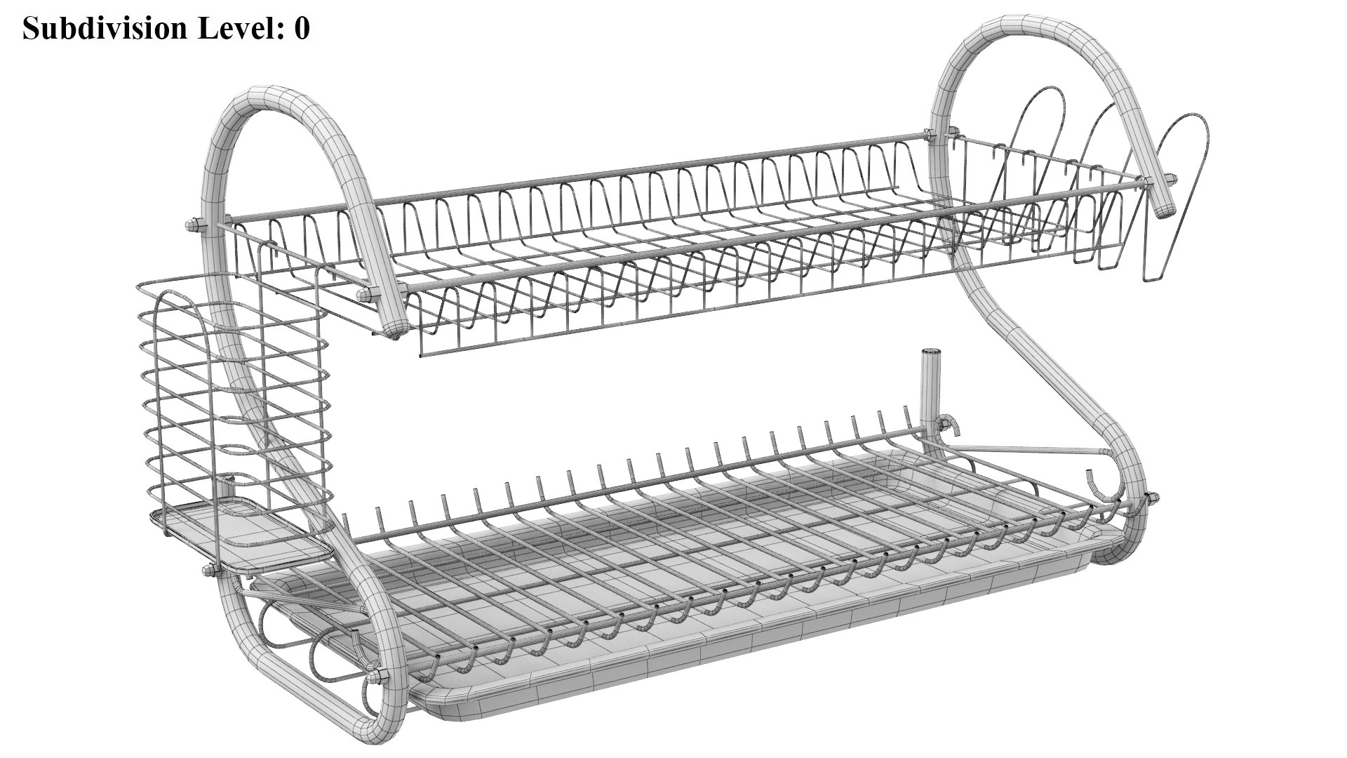 Dish Rack 3D Model - TurboSquid 1844220