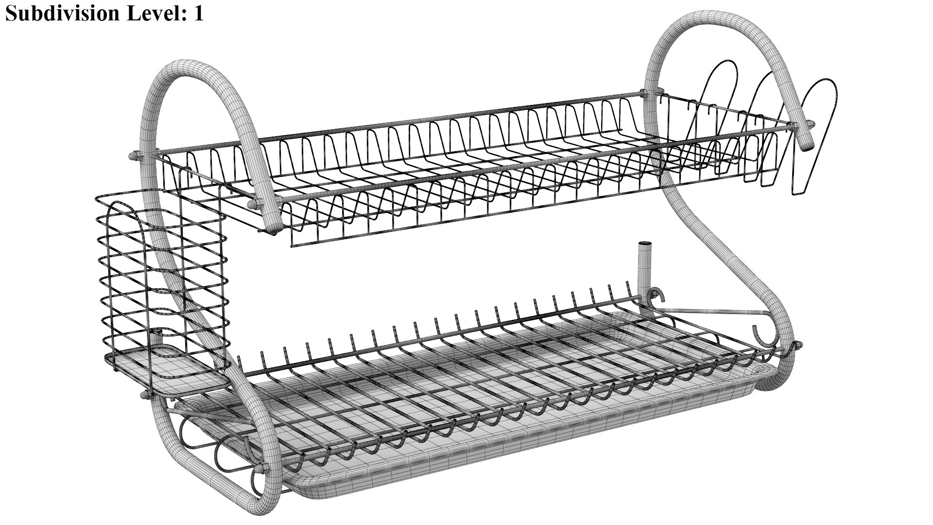 Dish Rack 3D Model - TurboSquid 1844220