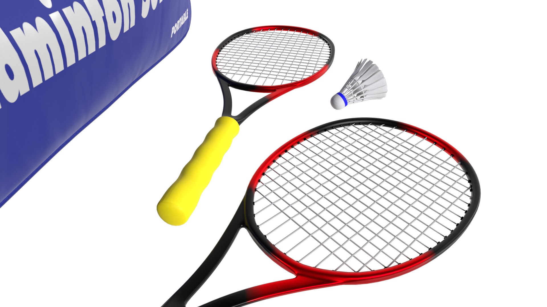 3D Badminton Set - TurboSquid 2423987