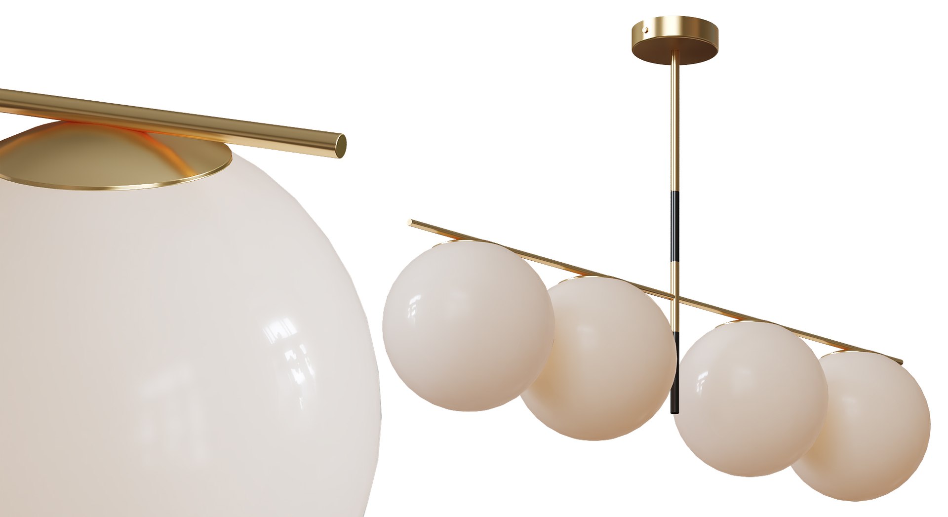 Vesper Linear Chandelier 3D Model - TurboSquid 2210276