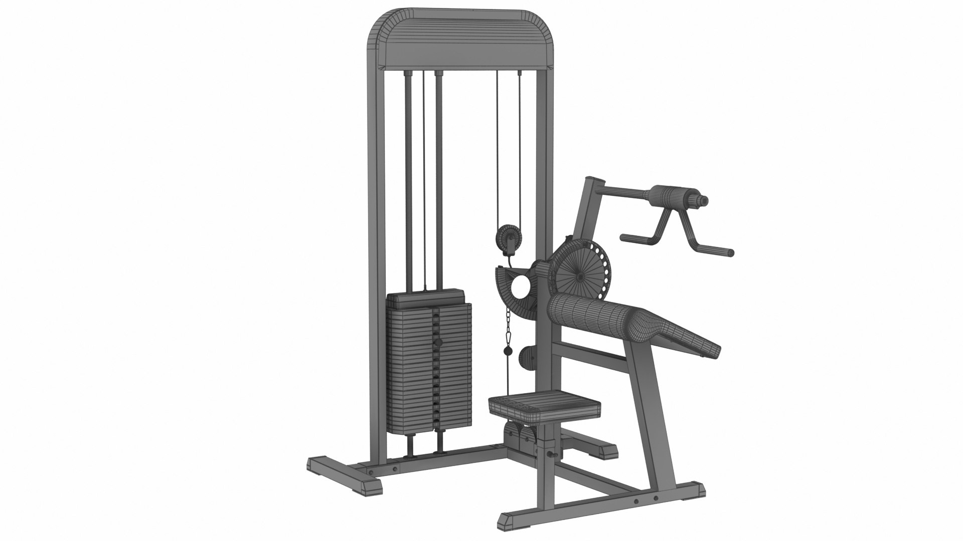 GYM Arm Curl Machine 2 - Triceps Mode 3D Model - TurboSquid 1926941
