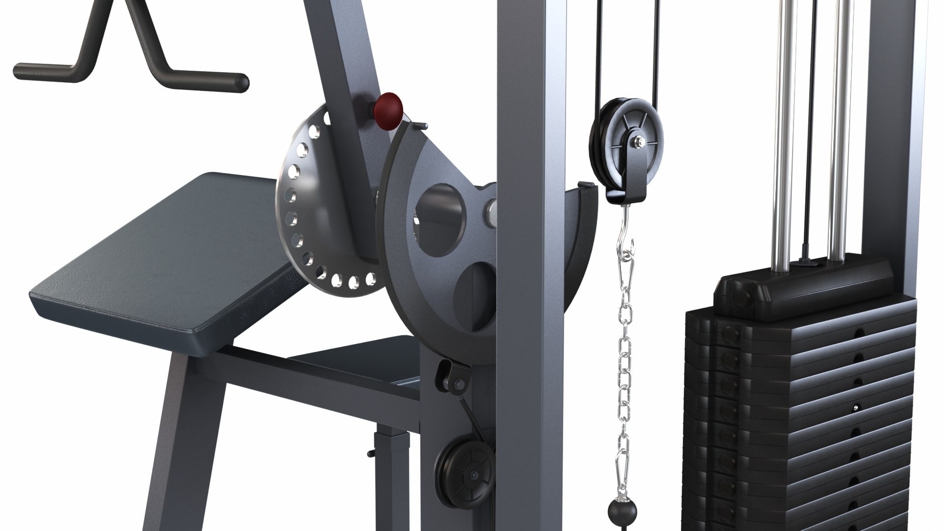 GYM Arm Curl Machine 2 - Triceps Mode 3D Model - TurboSquid 1926941