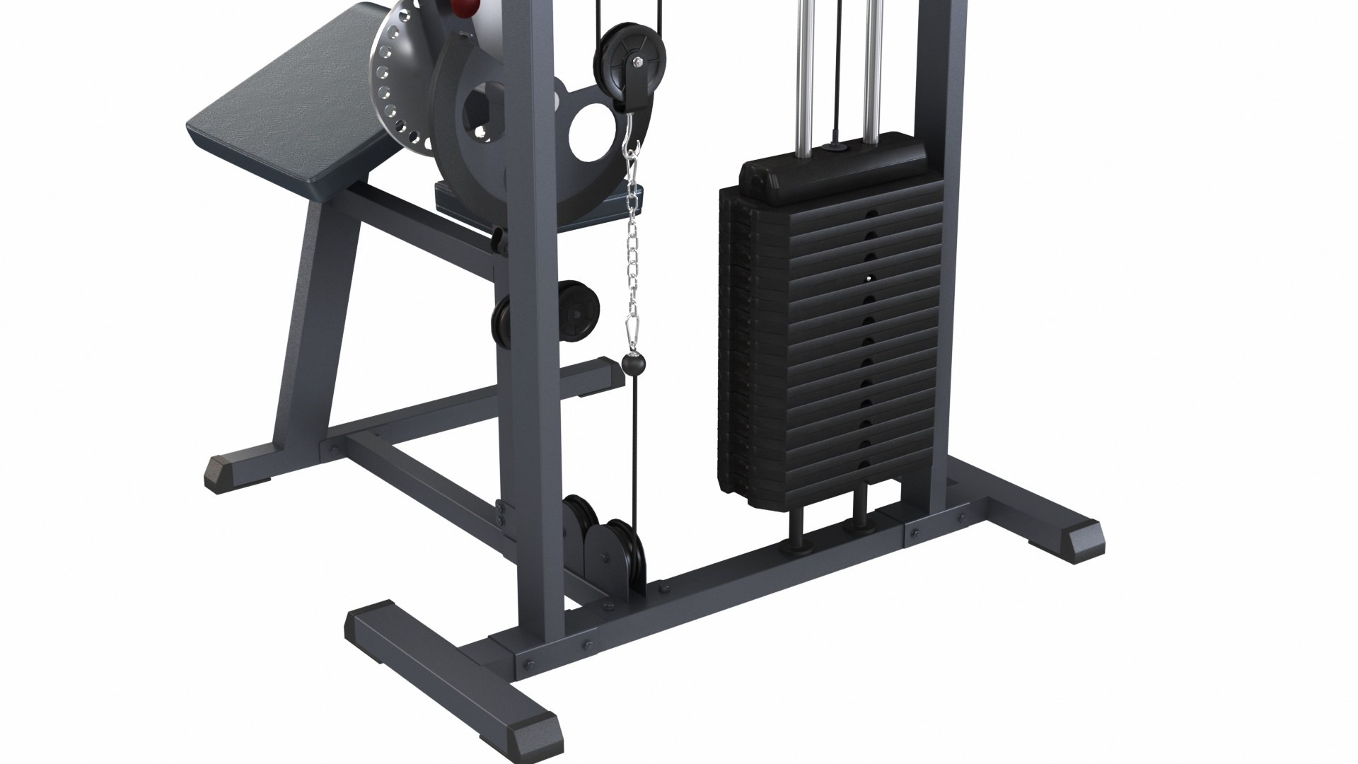 GYM Arm Curl Machine 2 - Triceps Mode 3D Model - TurboSquid 1926941