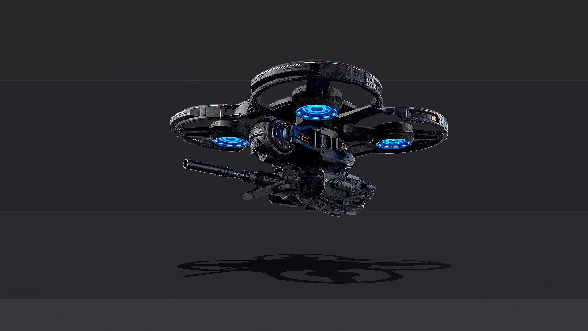 RTS 08 - Quad Drone Model - TurboSquid 2238568