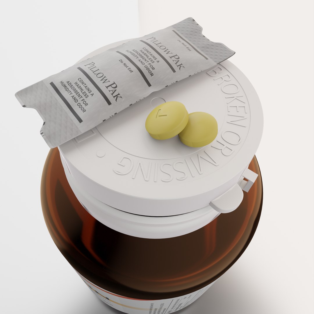 3D Aspirin Medicine Bottle - TurboSquid 2187397