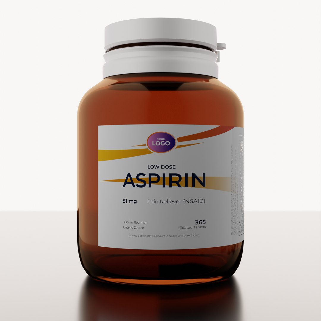 3D Aspirin Medicine Bottle - TurboSquid 2187397