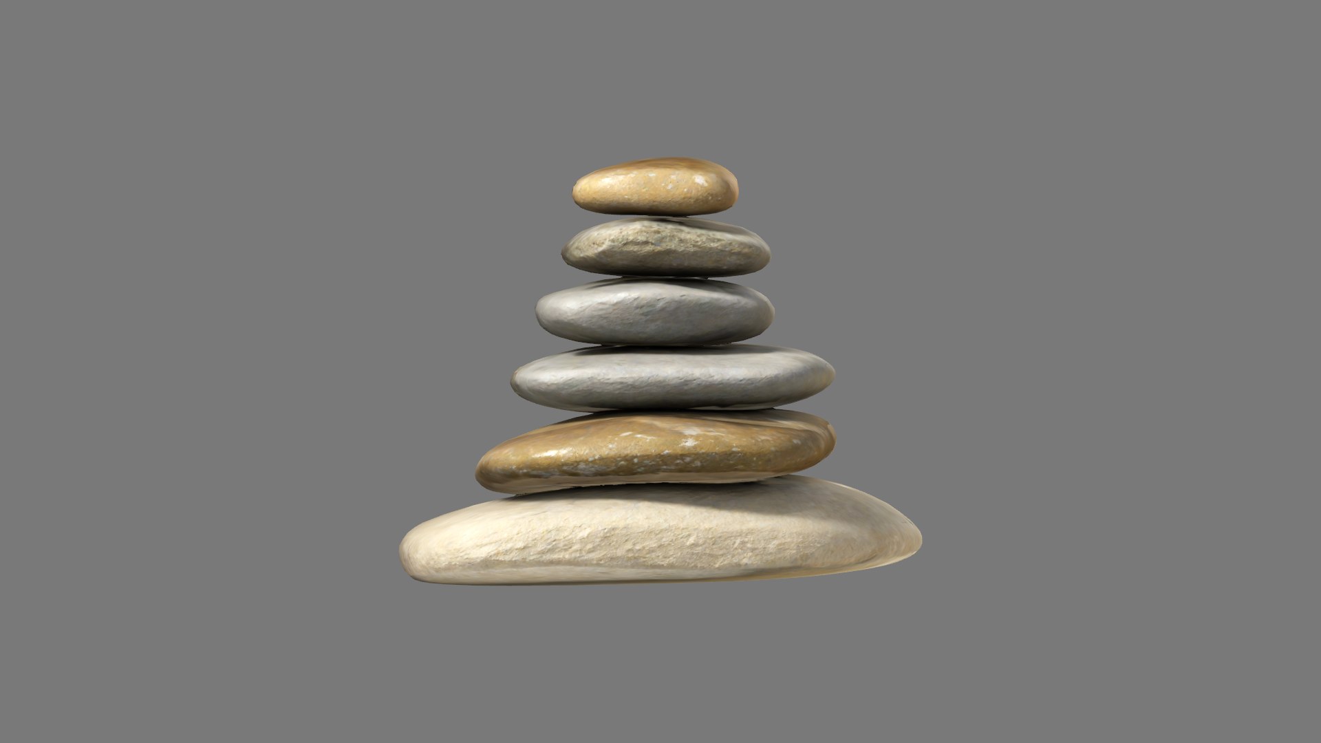 3D Model Stacked Stones - TurboSquid 2338736