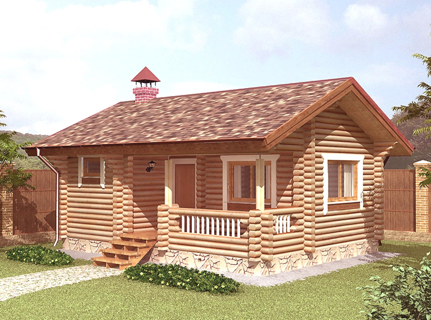 3d Model Log House