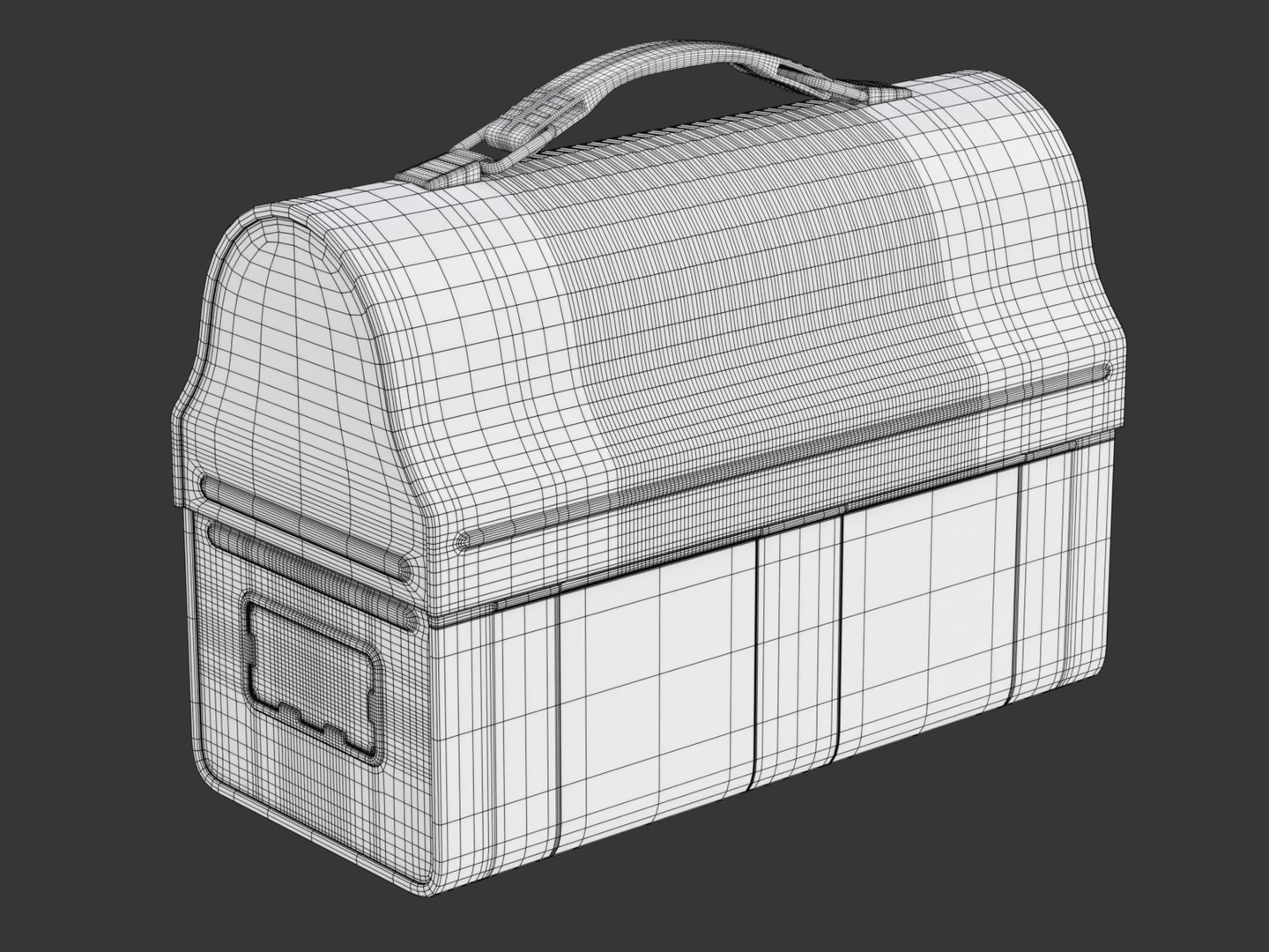 3D box lunch vintage model - TurboSquid 1430387