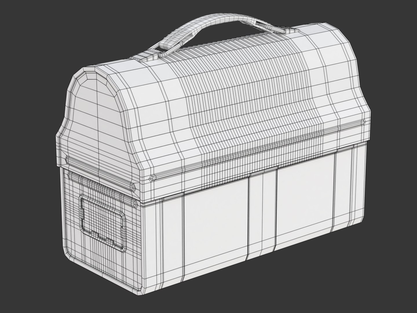 3D box lunch vintage model - TurboSquid 1430387