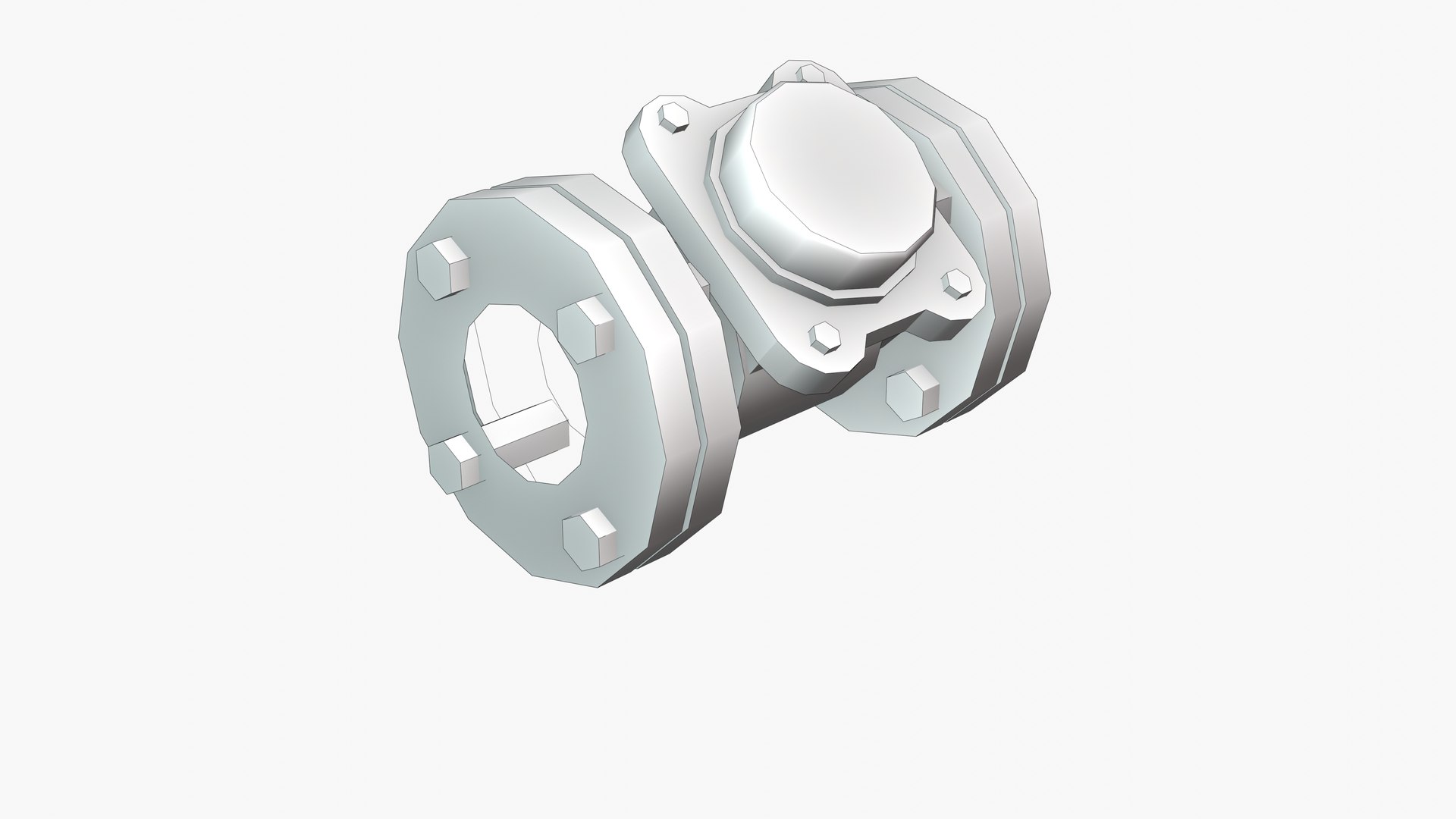 Water Control Meter Pipeline Connection 3d Model Turbosquid 2002541
