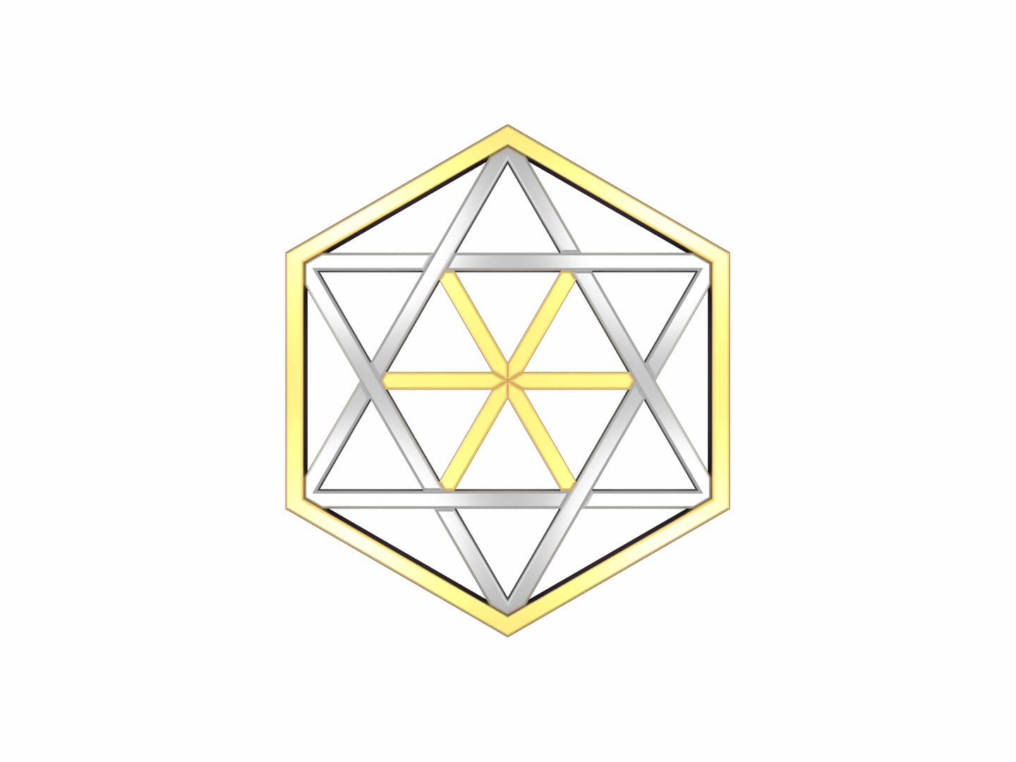 3D Star David Hexagon - TurboSquid 1429649