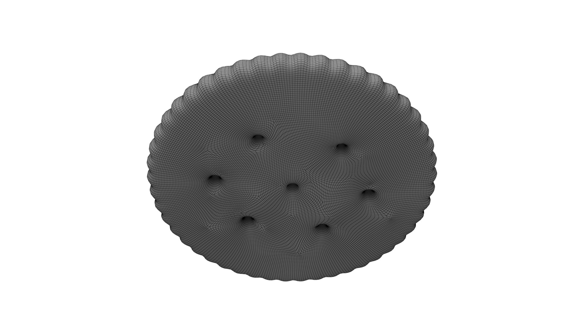 Round Cracker 3D - TurboSquid 1758227