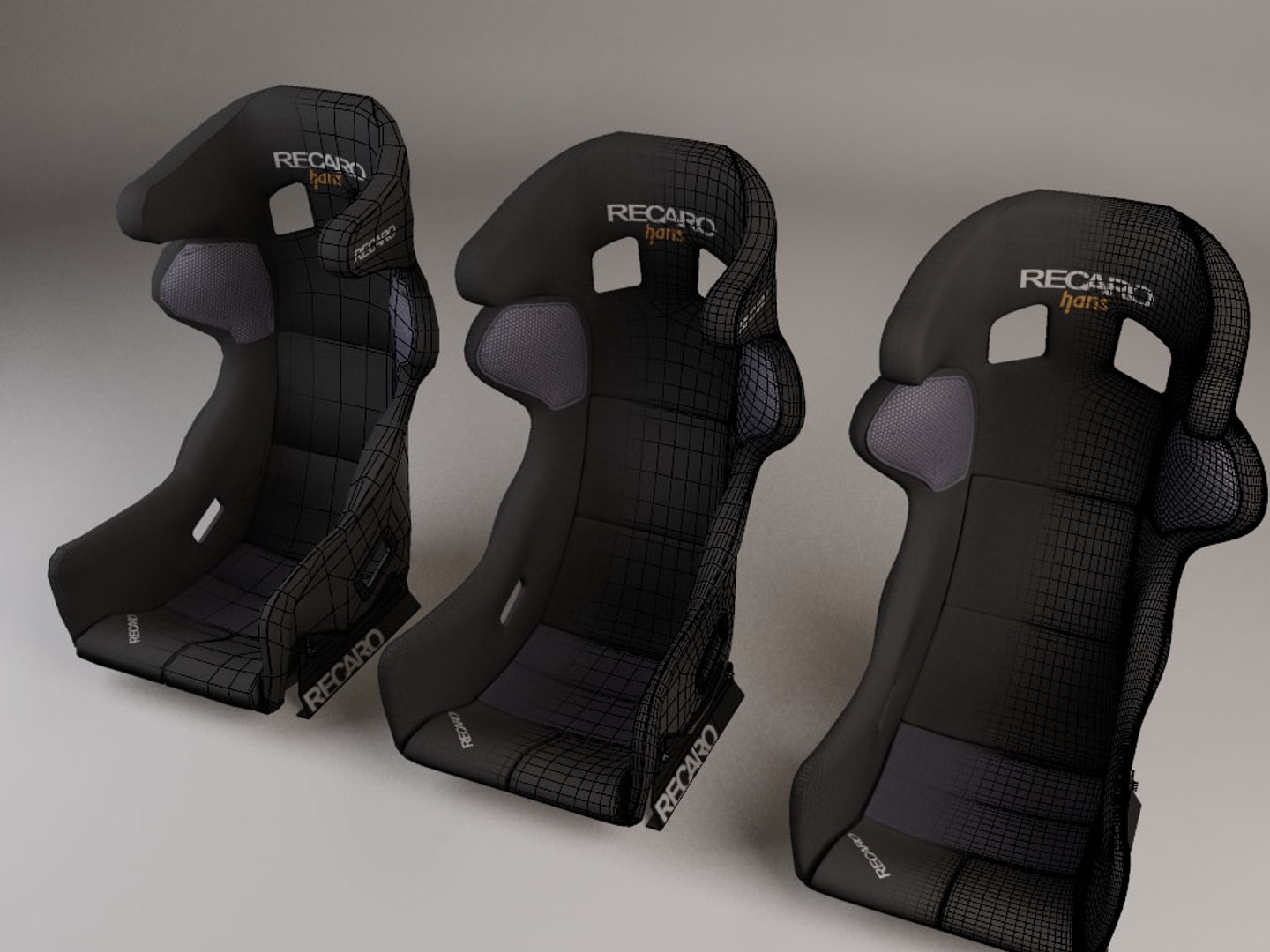Recaro Pro Racer Racing Seat 3d Model