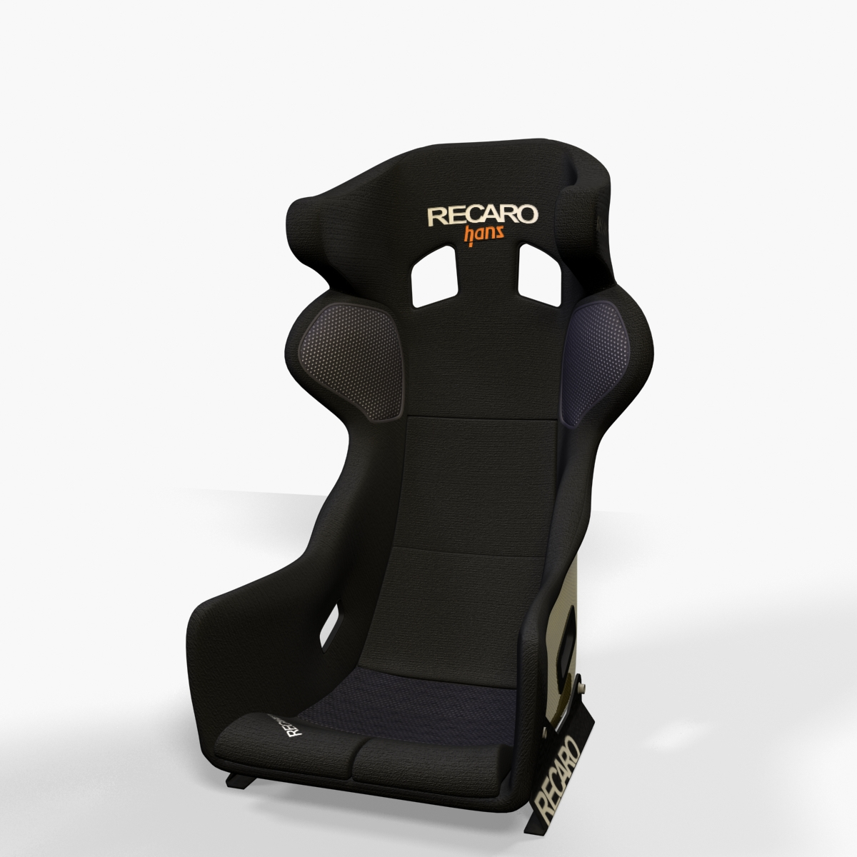 recaro pro racer racing seat 3d model