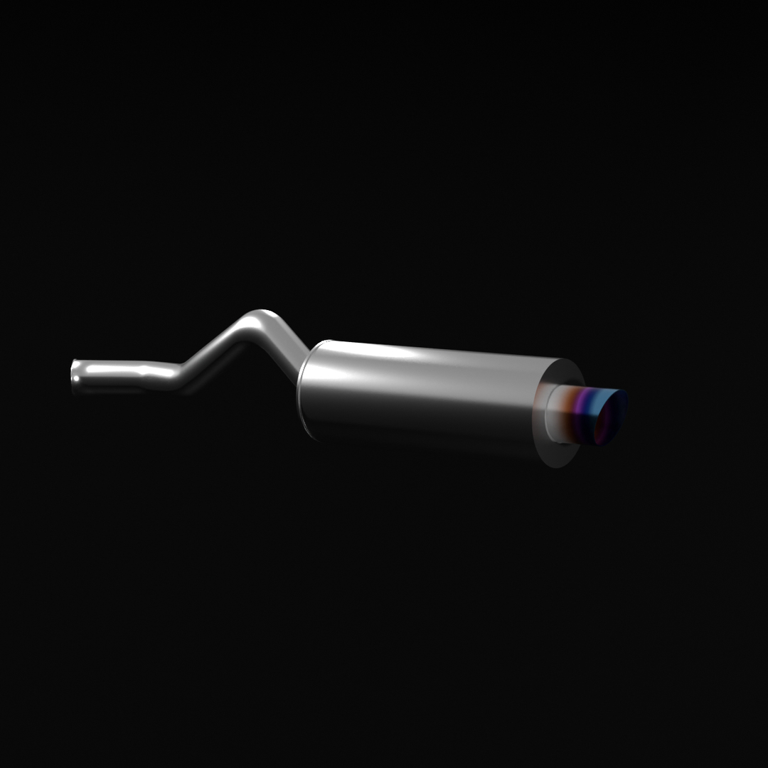 3D Sport Exhausts 4 Variations - TurboSquid 2243792