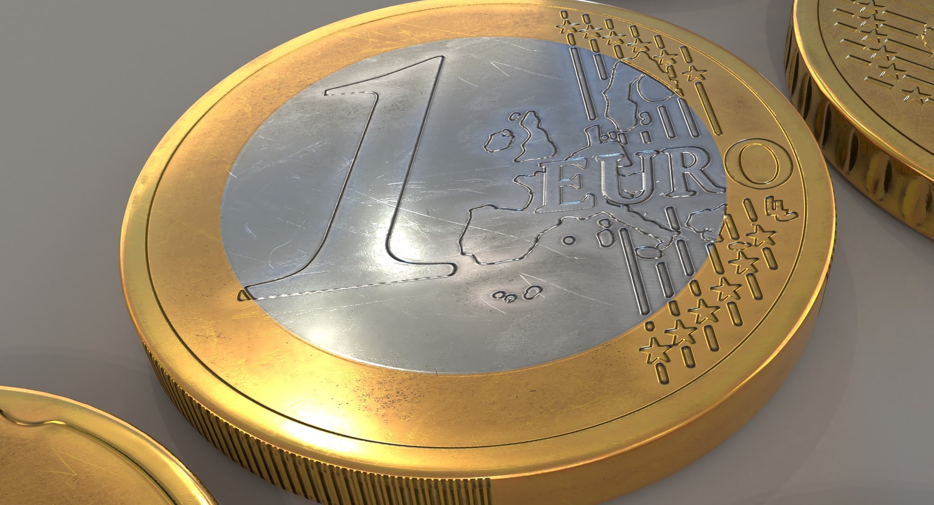 3D Blender Coins Euro Model - TurboSquid 1359753
