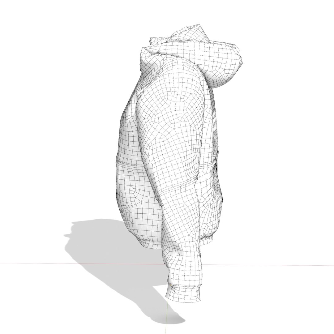 Lilac Fleece Hoodie With Zipper 3D Model - TurboSquid 2133778