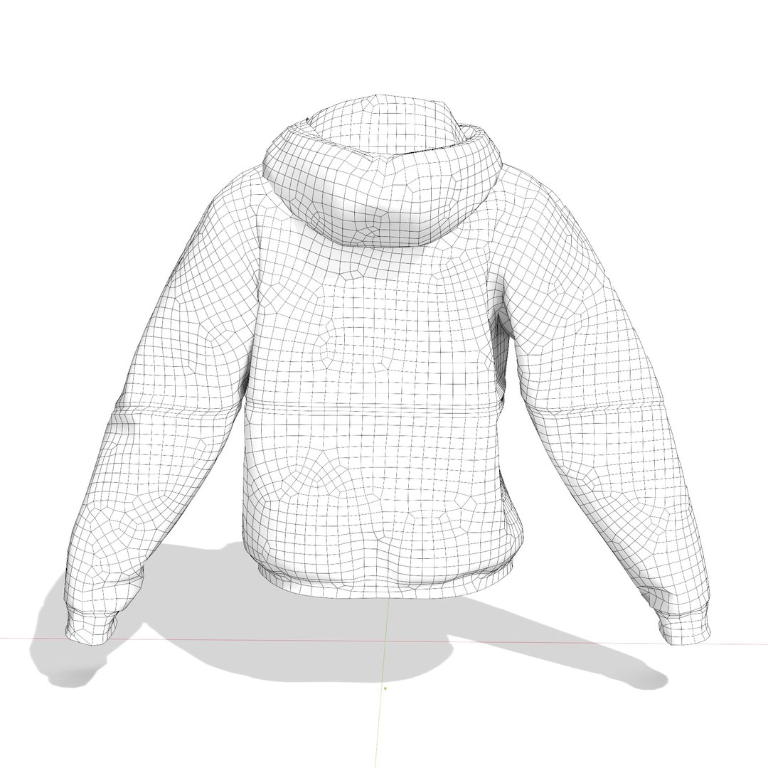 Lilac Fleece Hoodie With Zipper 3D Model - TurboSquid 2133778