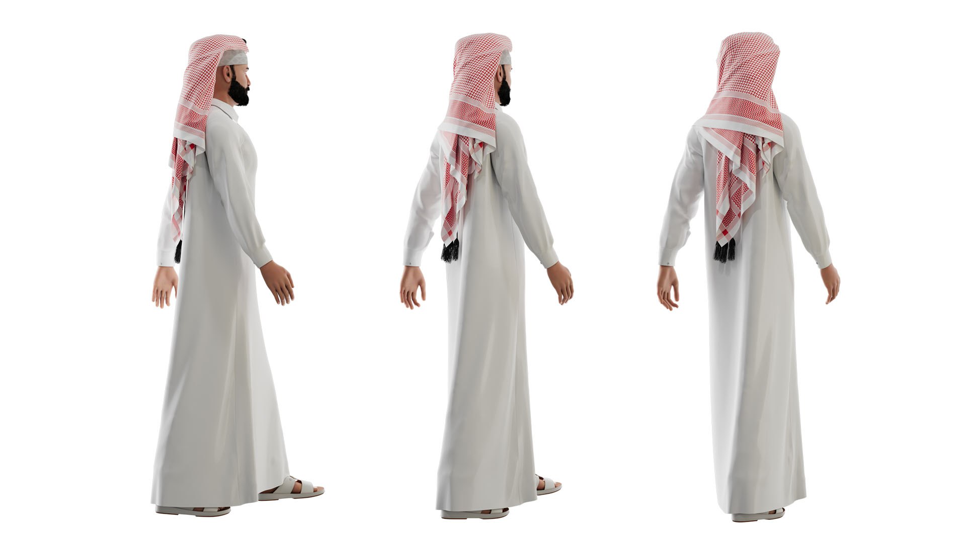 Arab Man 3D Model - TurboSquid 2129642