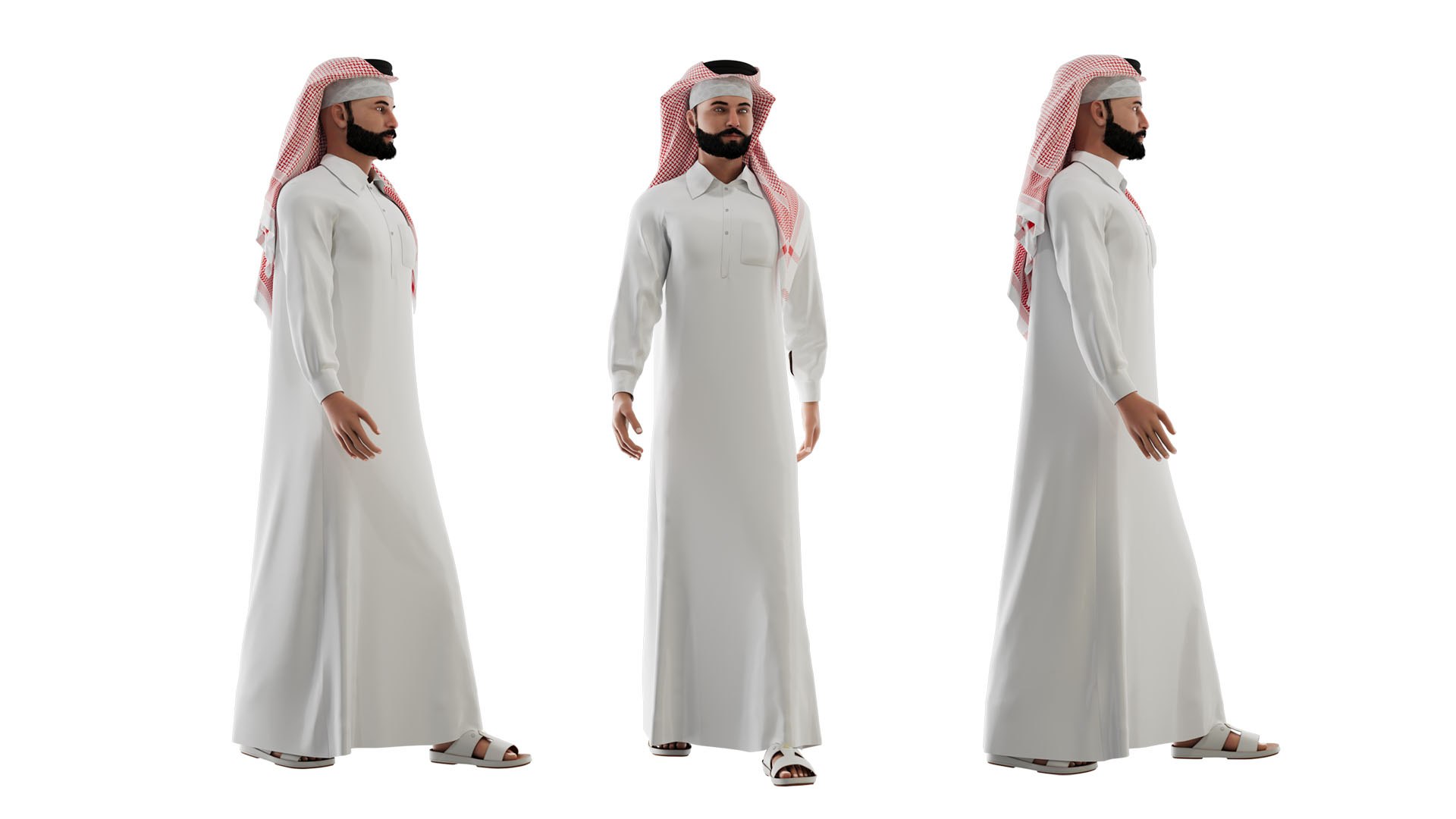 Arab Man 3D Model - TurboSquid 2129642