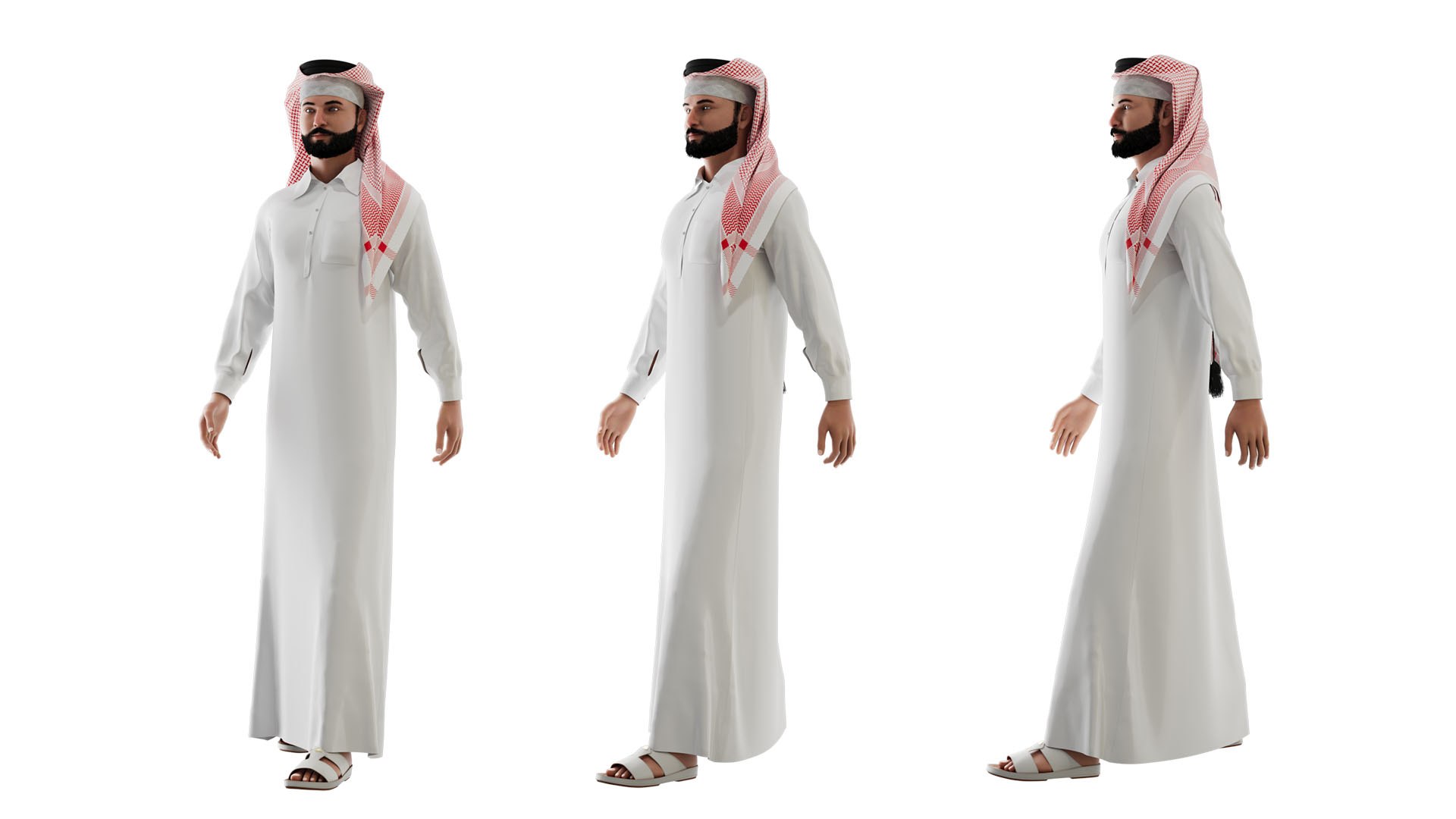 Arab Man 3D Model - TurboSquid 2129642