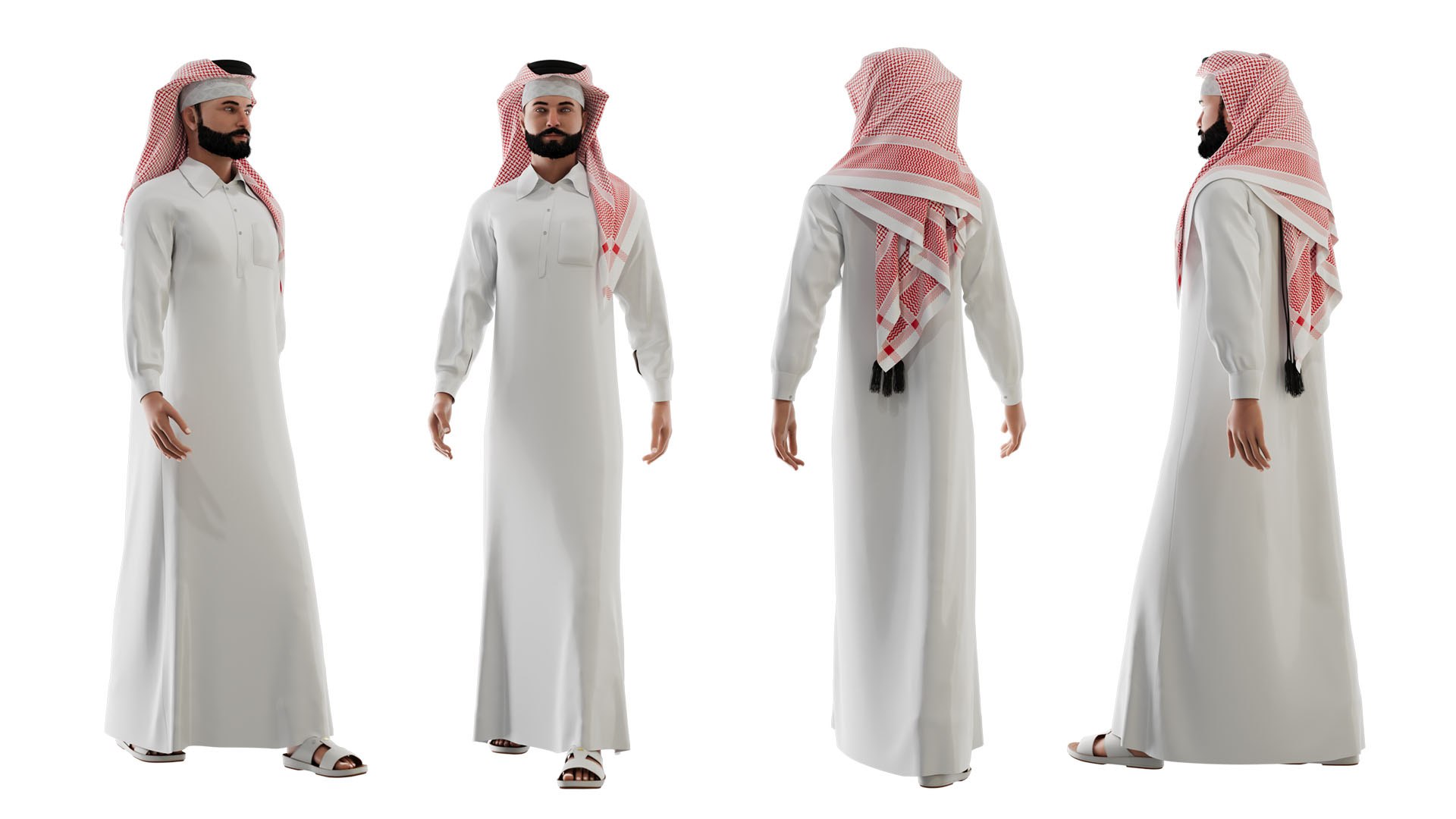 Arab man 3D model - TurboSquid 2129642