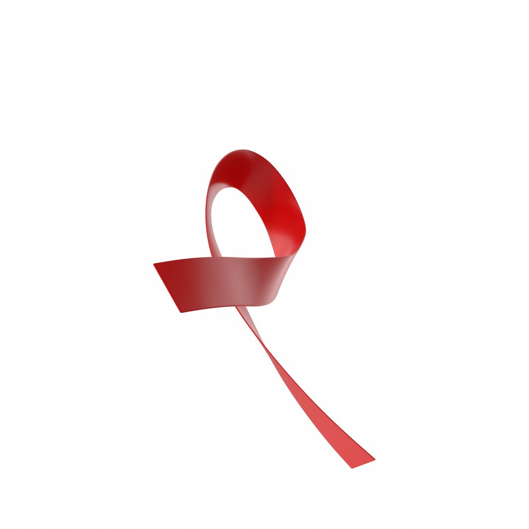 3D Model Red Ribbon - TurboSquid 2210083
