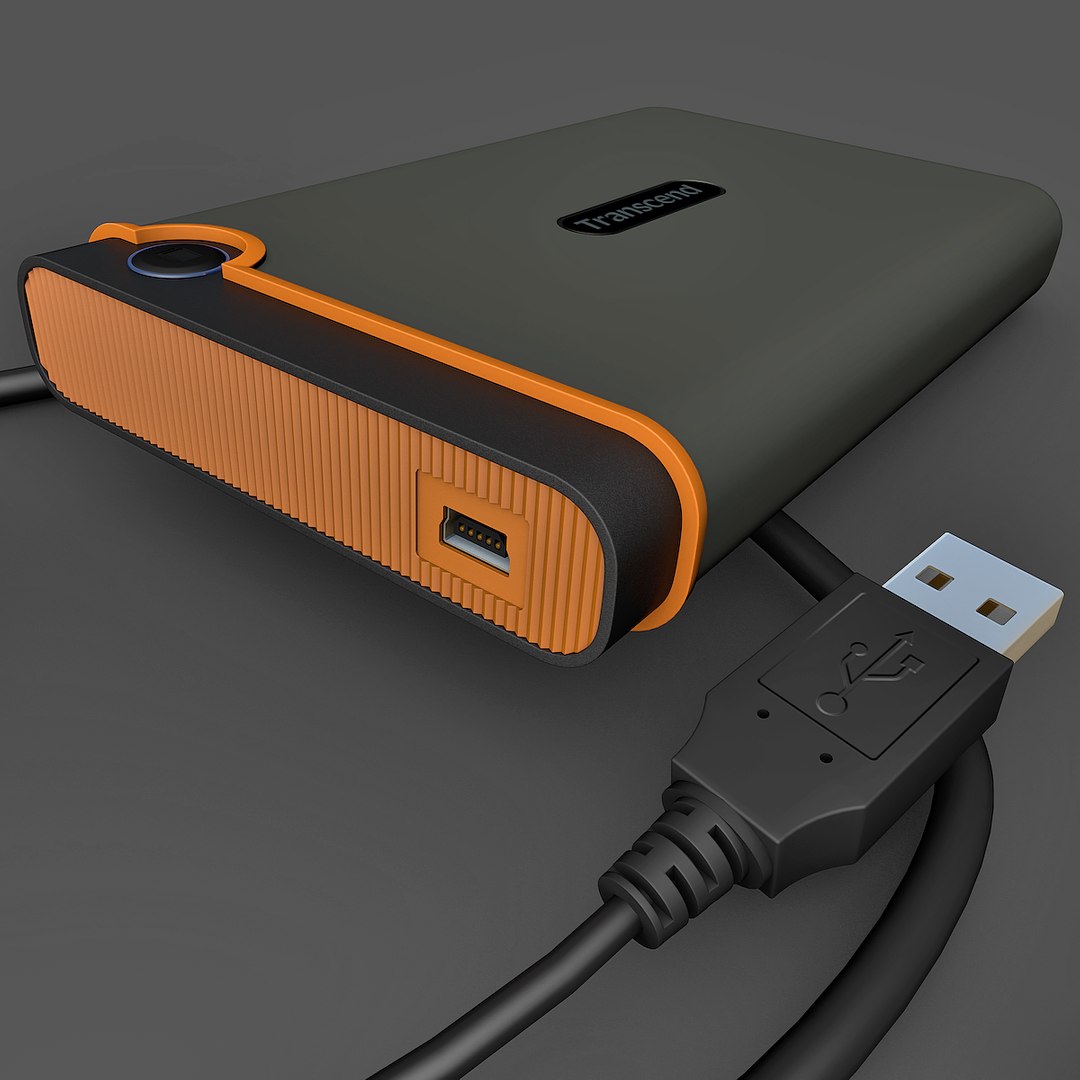 Transcend Hard Drive 3d Model