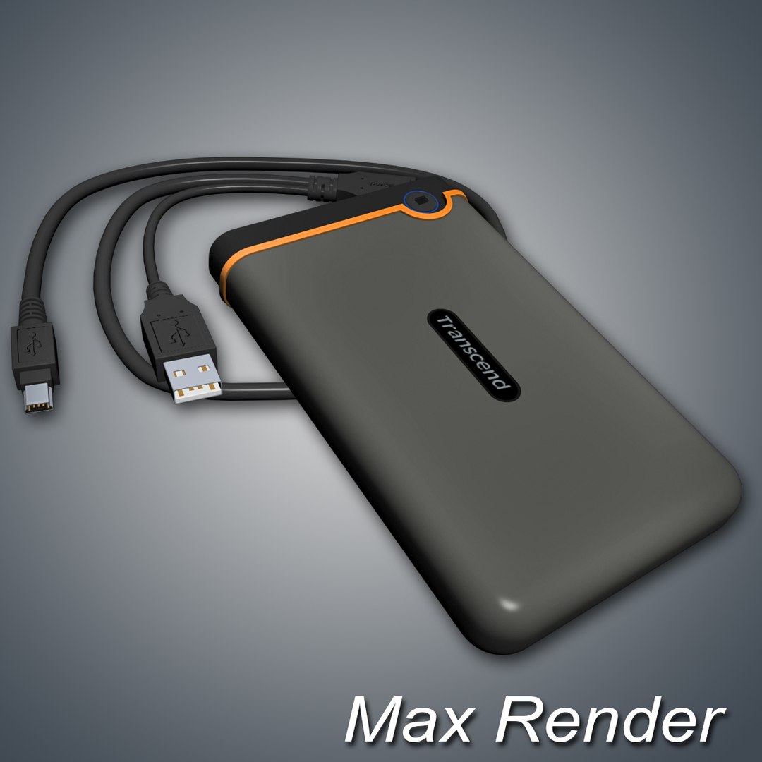 Transcend Hard Drive 3d Model