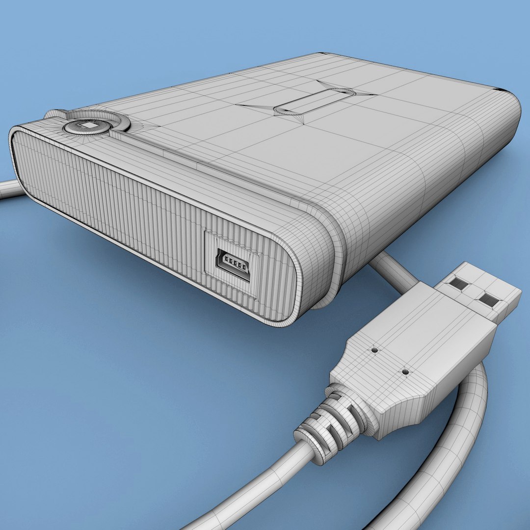 Transcend Hard Drive 3d Model