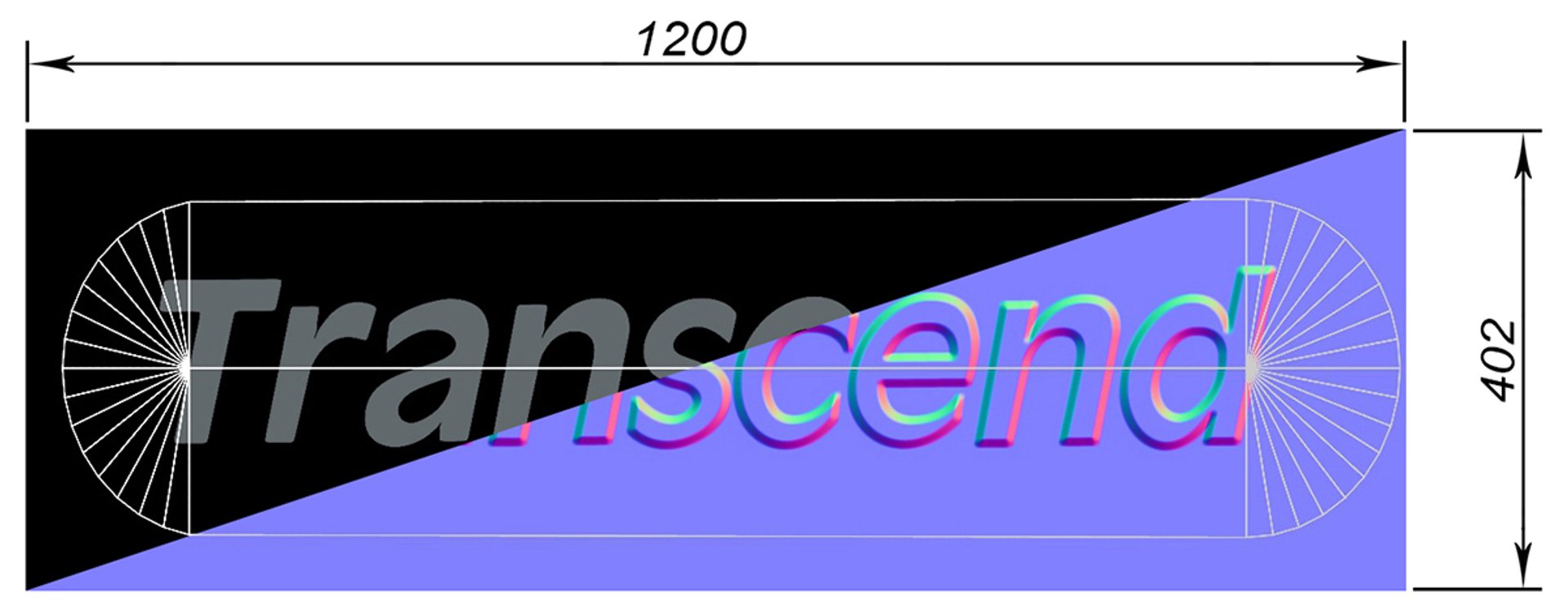 Transcend Hard Drive 3d Model