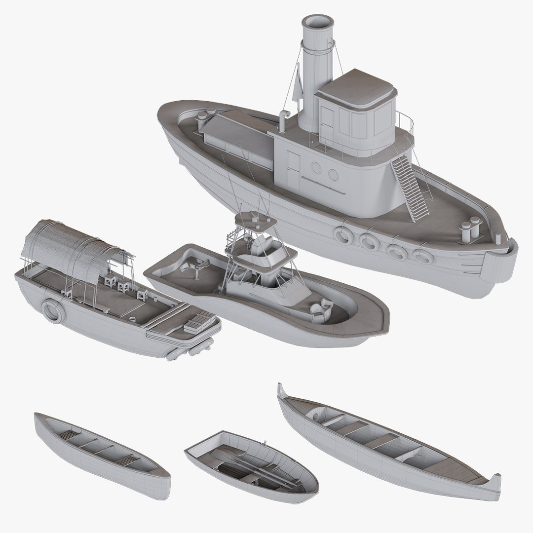 6 Boat And Ships BASE MESH Model - TurboSquid 2003538