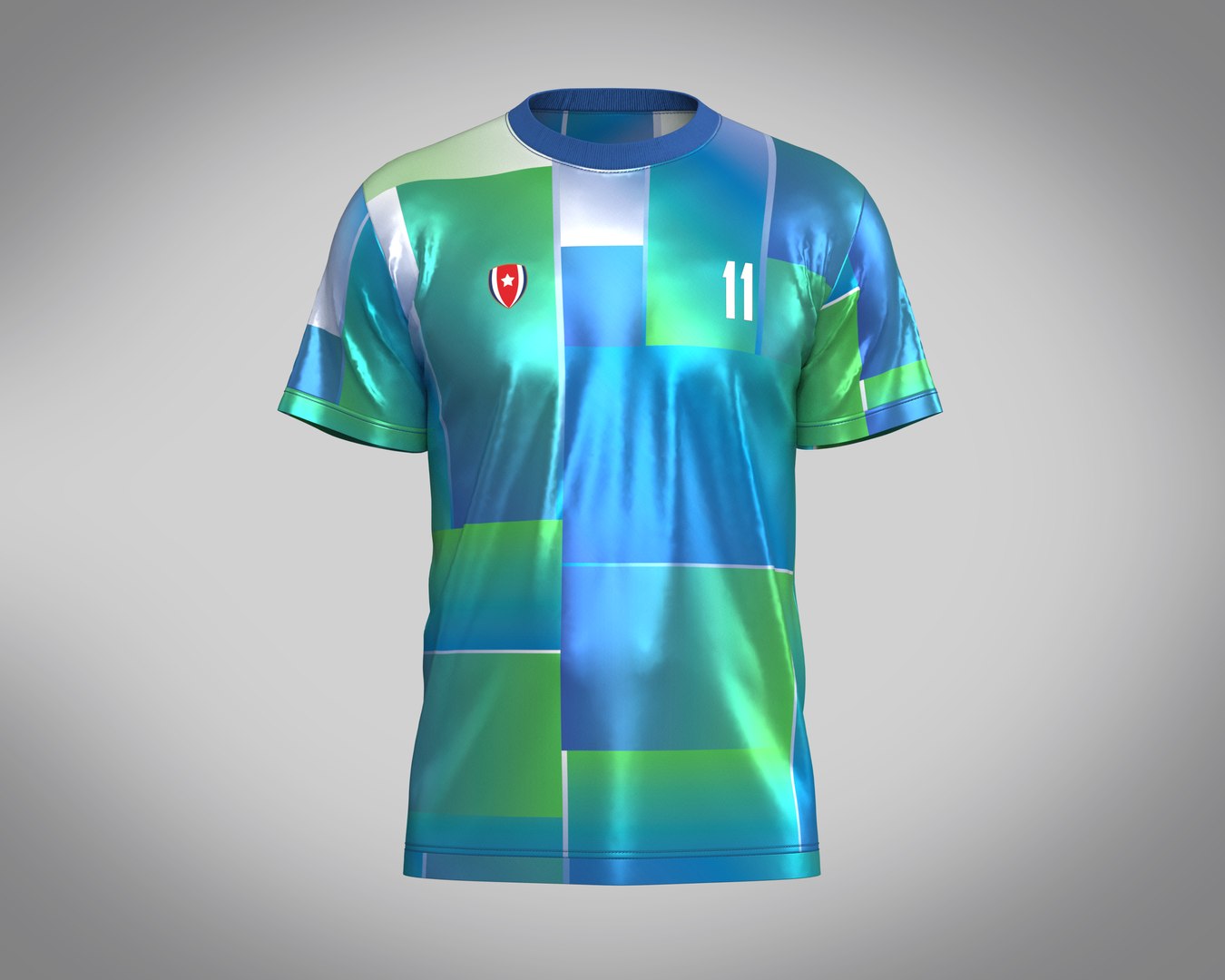 3D Soccer Printed Jersey-11 model - TurboSquid 1972353