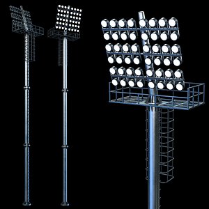 Download Free & Premium Stadium Lighting 3D Models | TurboSquid