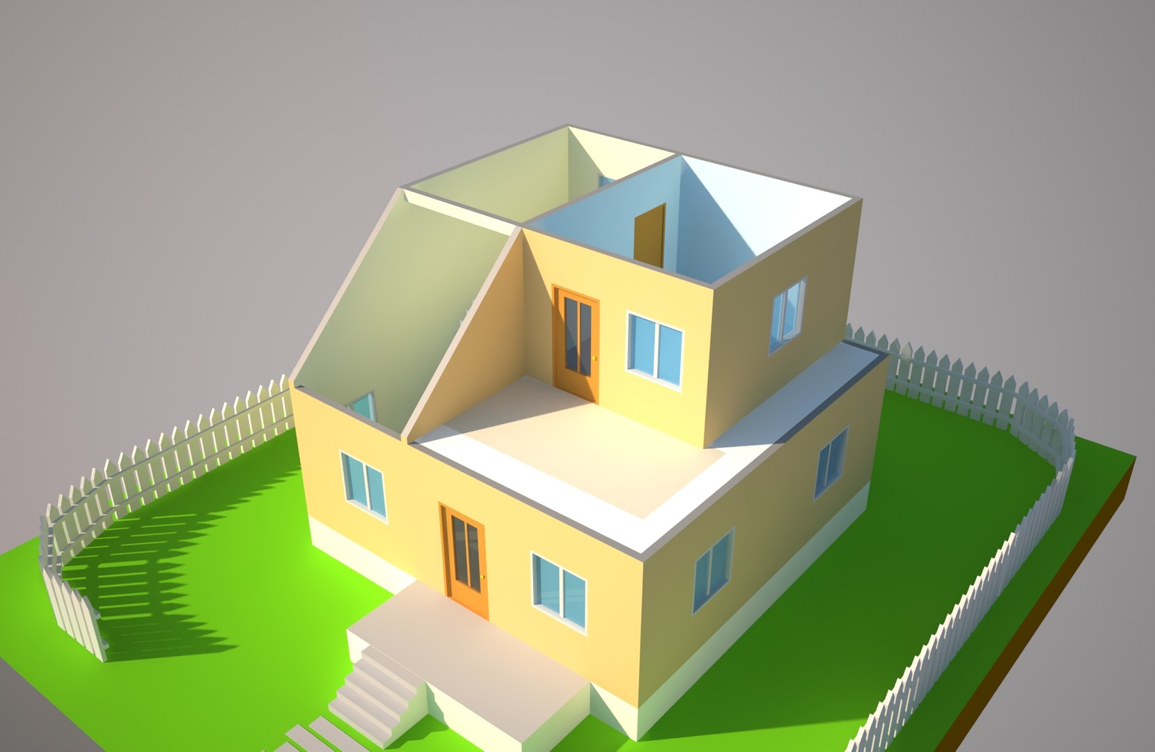 house polys 3d model