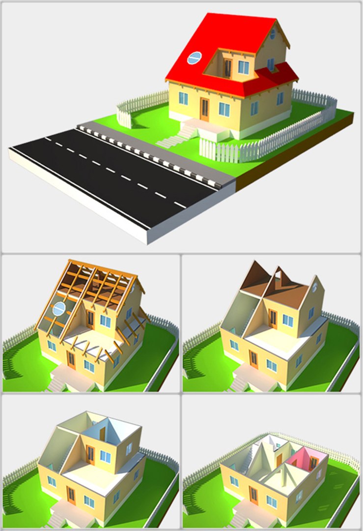 house polys 3d model