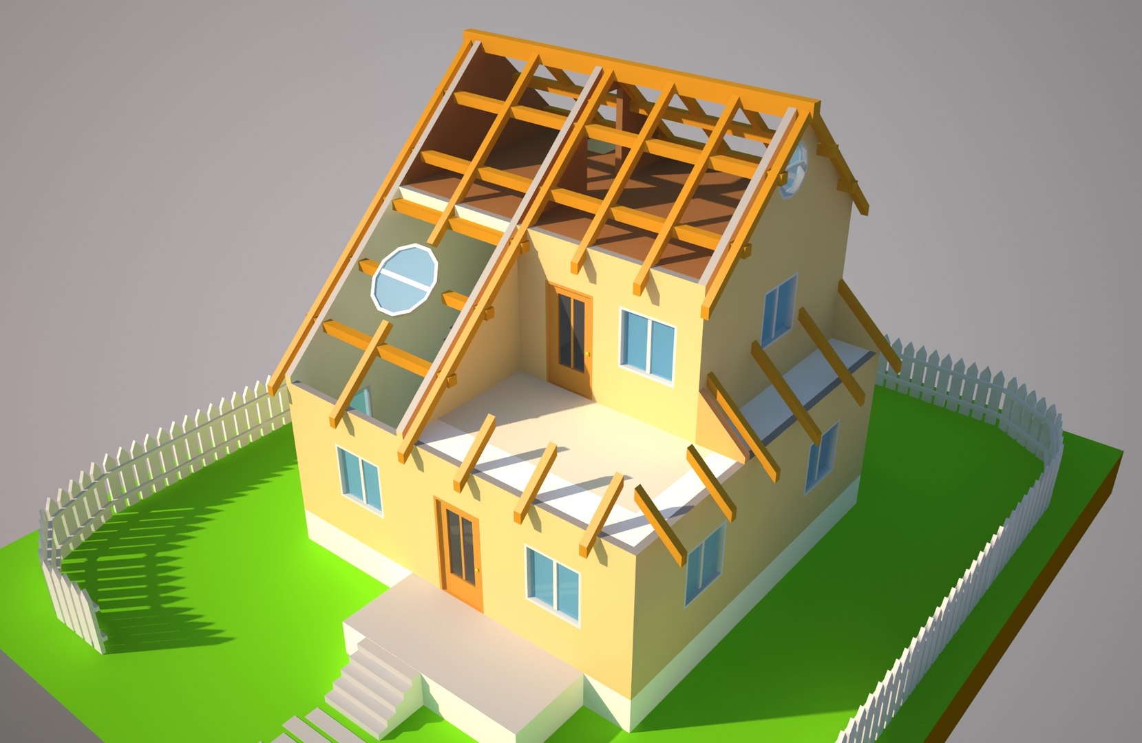 house polys 3d model