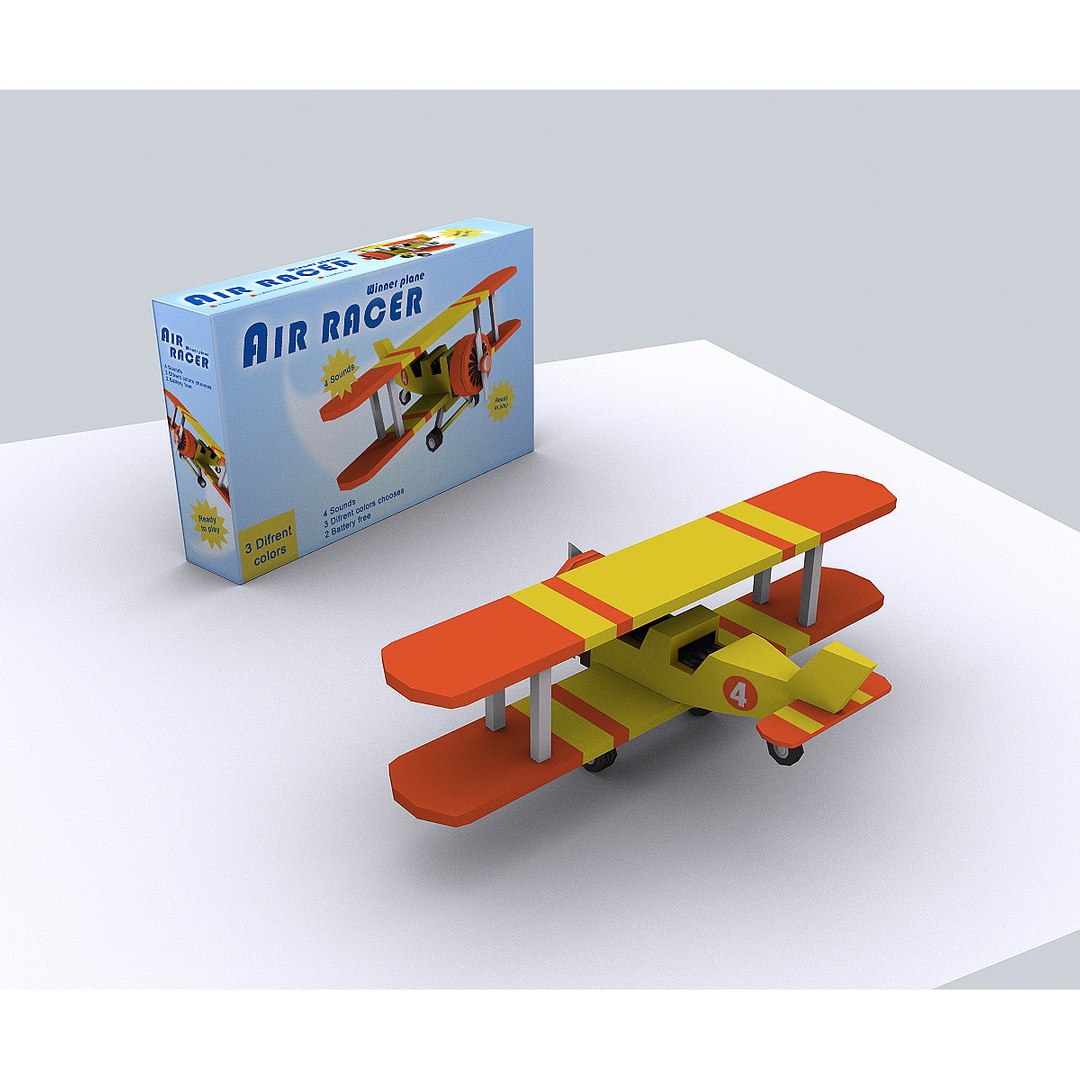 3d Model Toy Propeller Aircraft