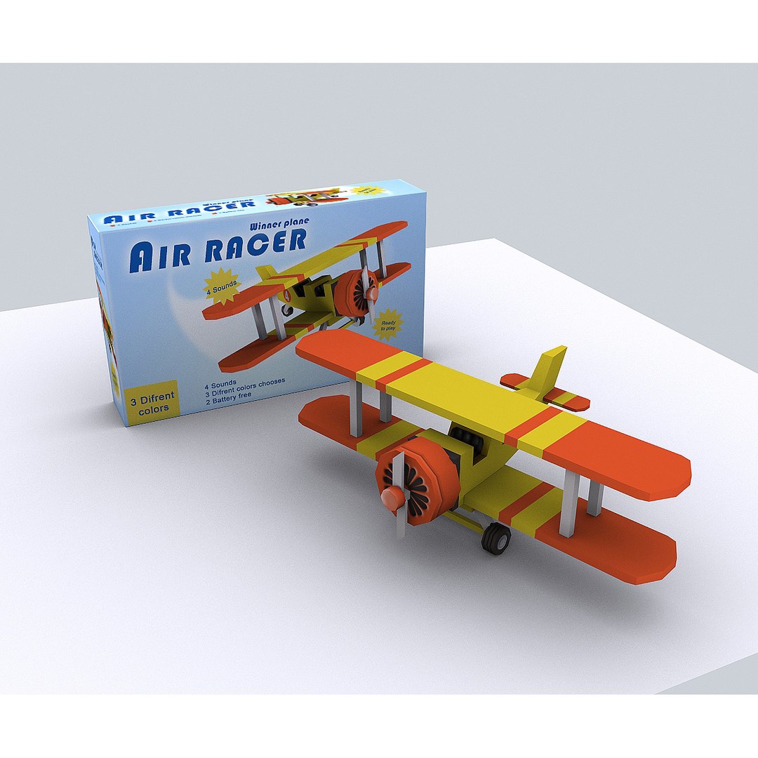 3d Model Toy Propeller Aircraft