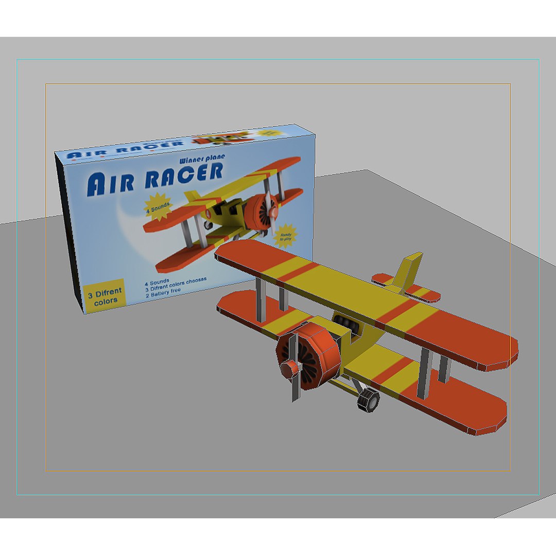 3d Model Toy Propeller Aircraft