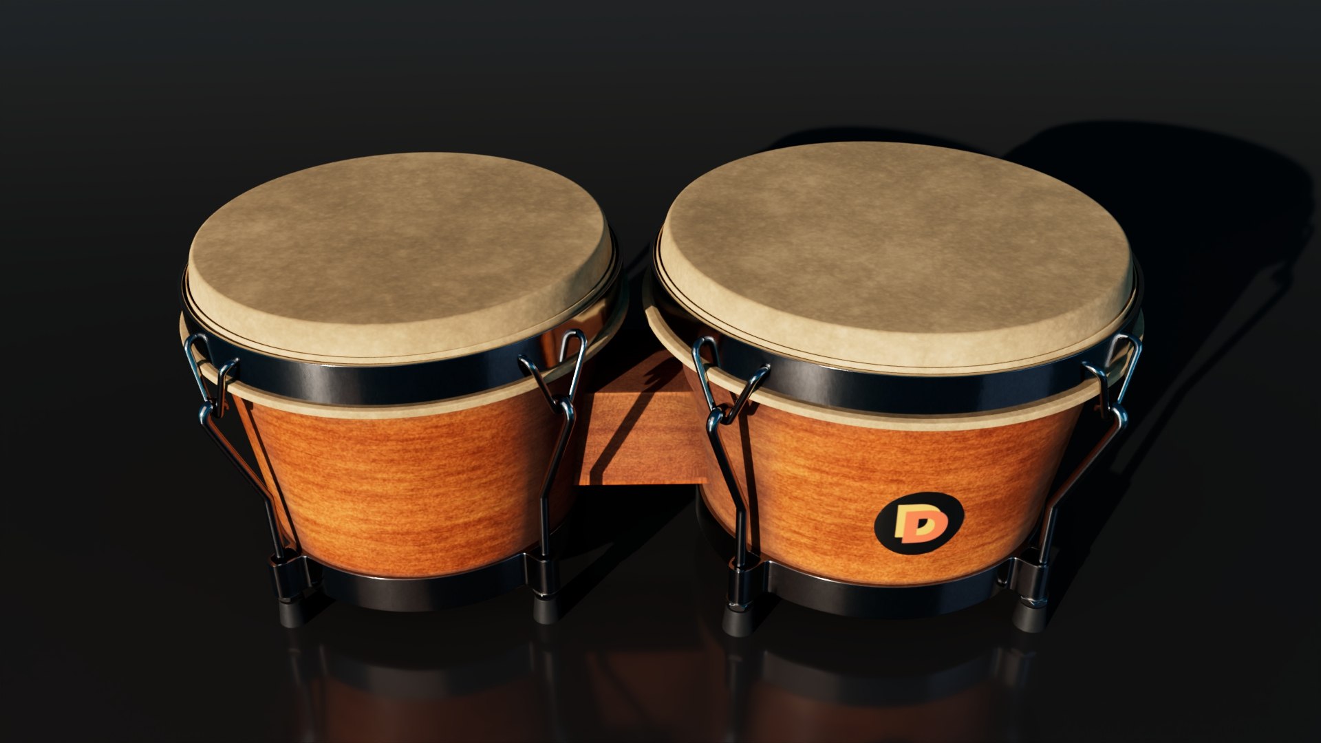 Bongo Drums 3D - TurboSquid 2294533