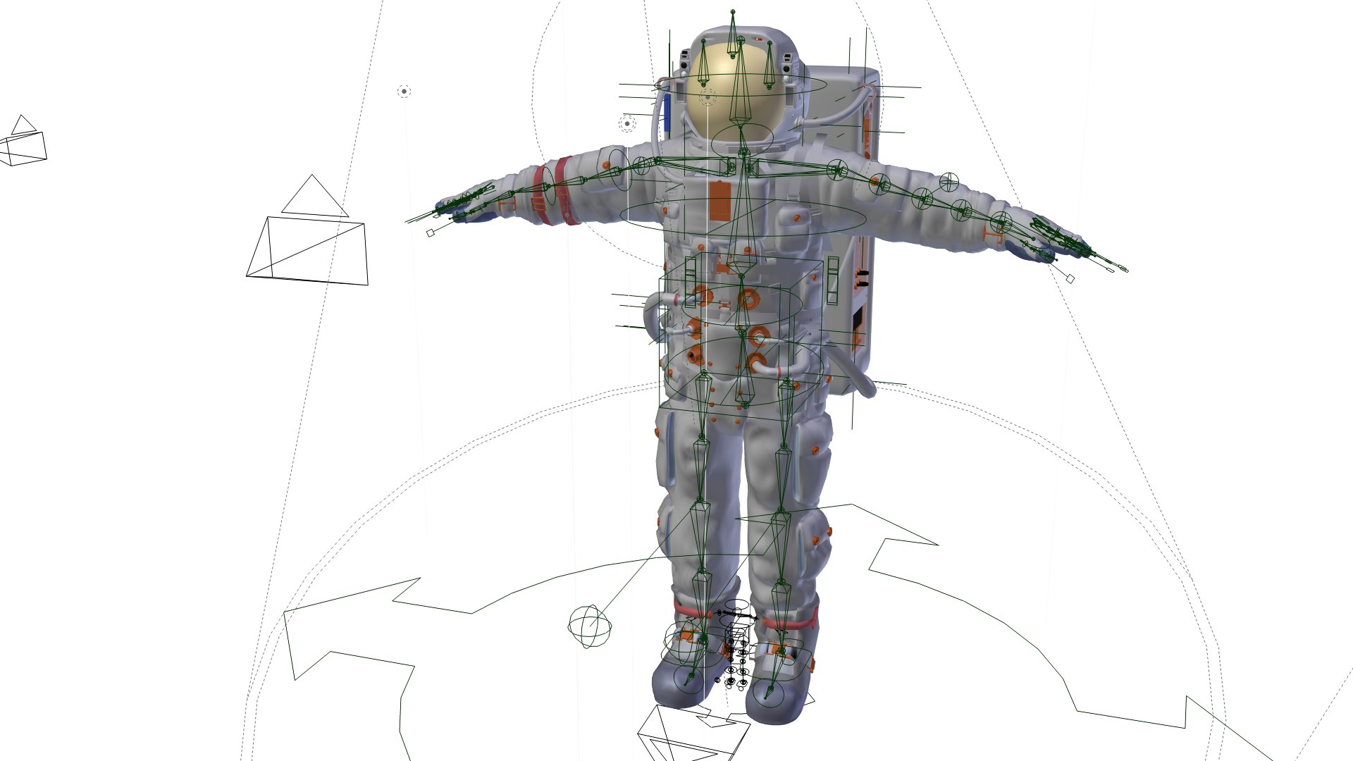 3d Model Of Astronaut Blender